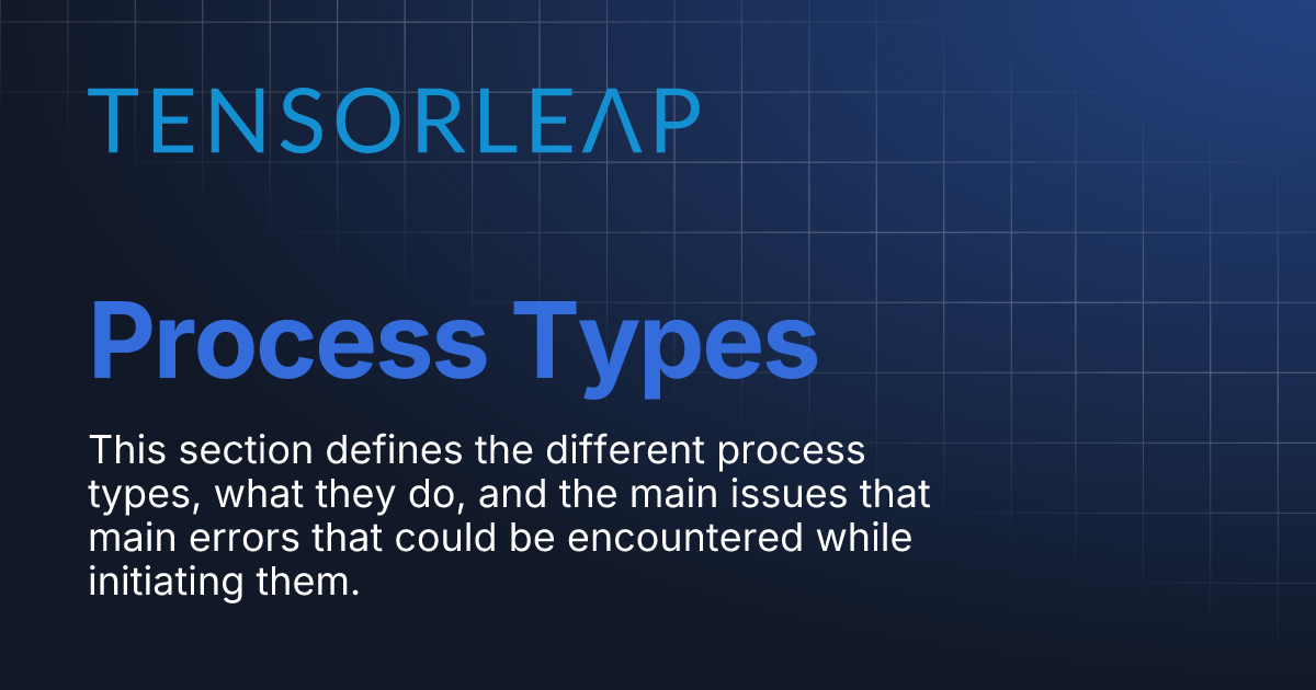 Process Types | Tensorleap Docs