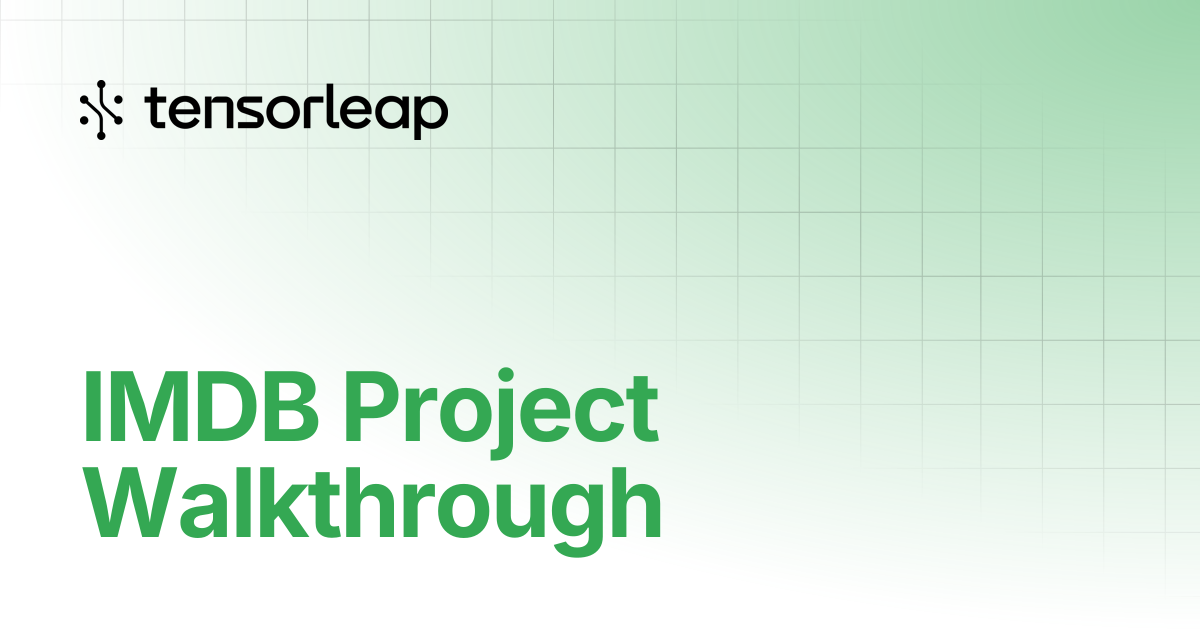 IMDB Project Walkthrough | Tensorleap Docs