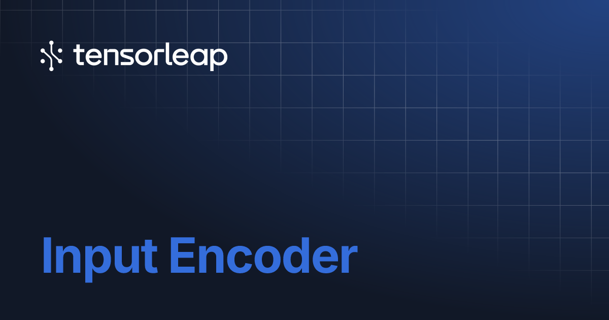 Input Encoder | Tensorleap Docs