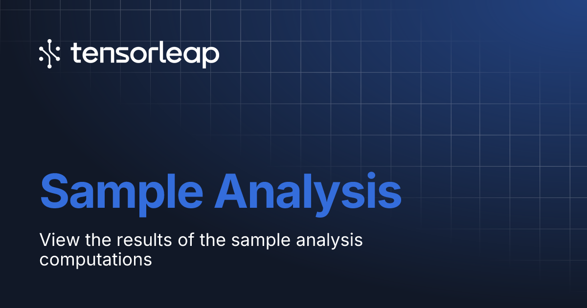 Sample Analysis | Tensorleap Docs