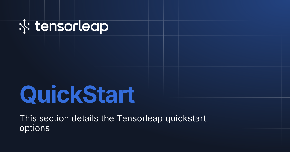 QuickStart | Tensorleap Docs