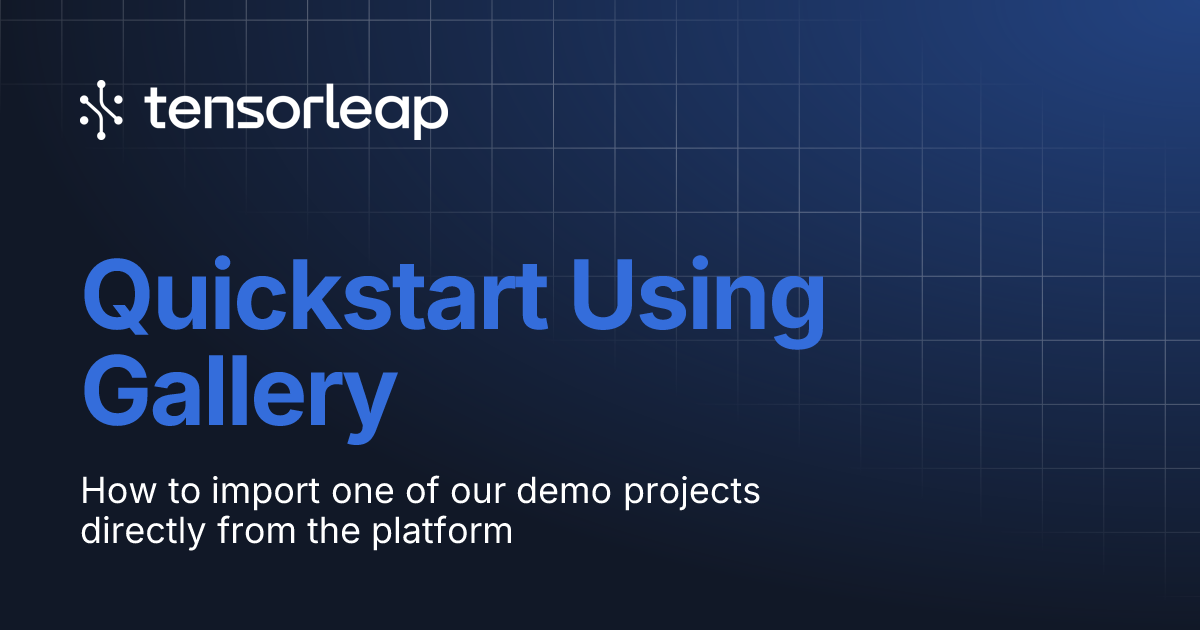 Quickstart Using Gallery | Tensorleap Docs