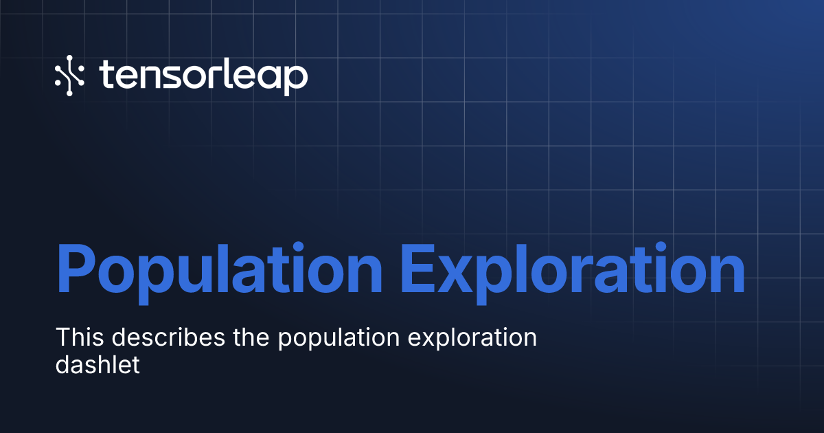 Population Exploration | Tensorleap Docs
